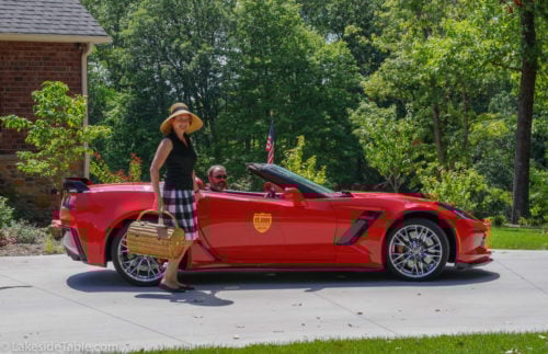 Sugar Cookies for our Corvette FUNFEST Road Trip Picnic - Lakeside Table