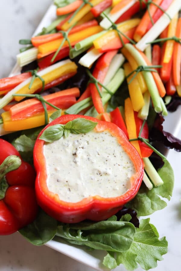 ️ 🥦 Best Dip for Veggies | Healthy & Easy in 5 Minutes! - Lakeside Table