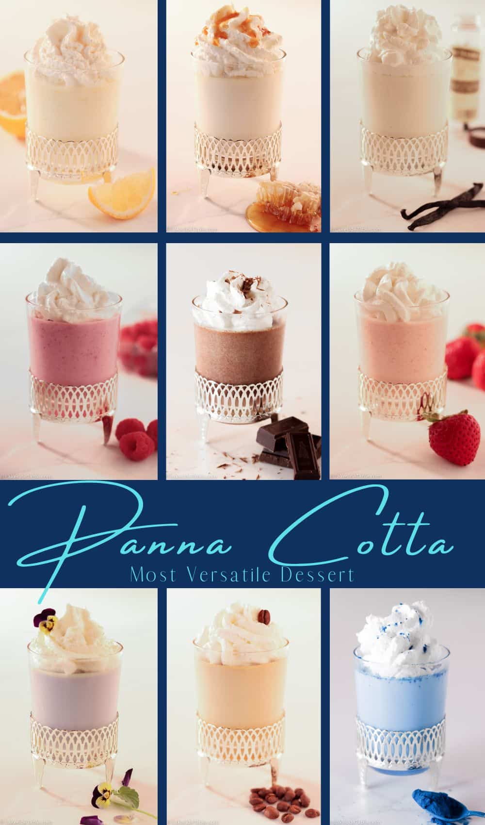 How to make EASY PANNA COTTA RECIPE | 15 Variations - Lakeside Table